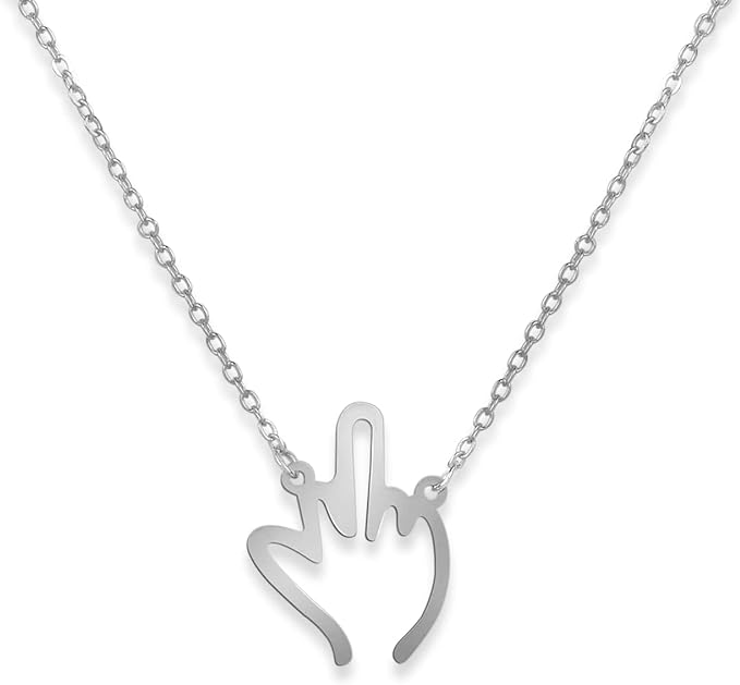 Middle Finger Necklace for Women – SCSpecial