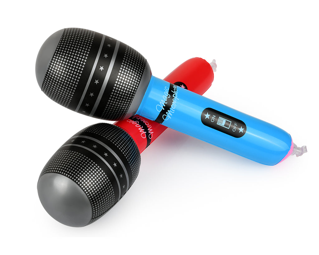 6 Pieces 24cm Inflatable Microphone Balloon – SCSpecial