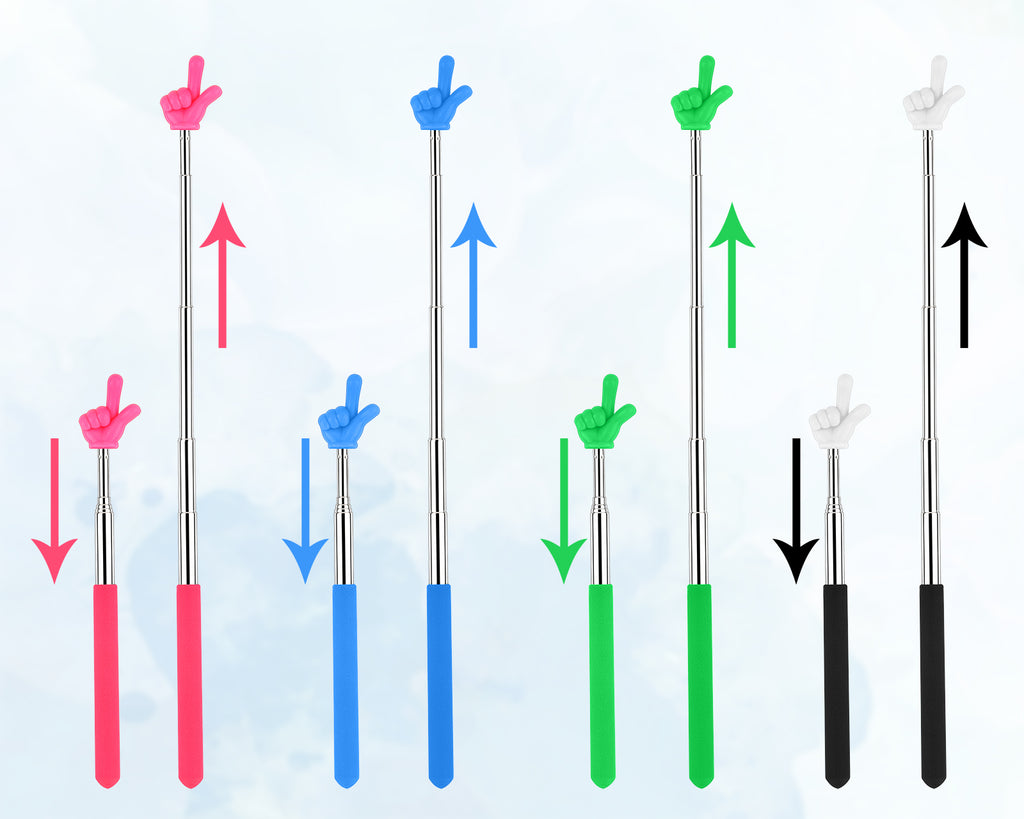 Pointer for Classroom Set of 4 Telescopic Teacher Pointer Hand Reading ...