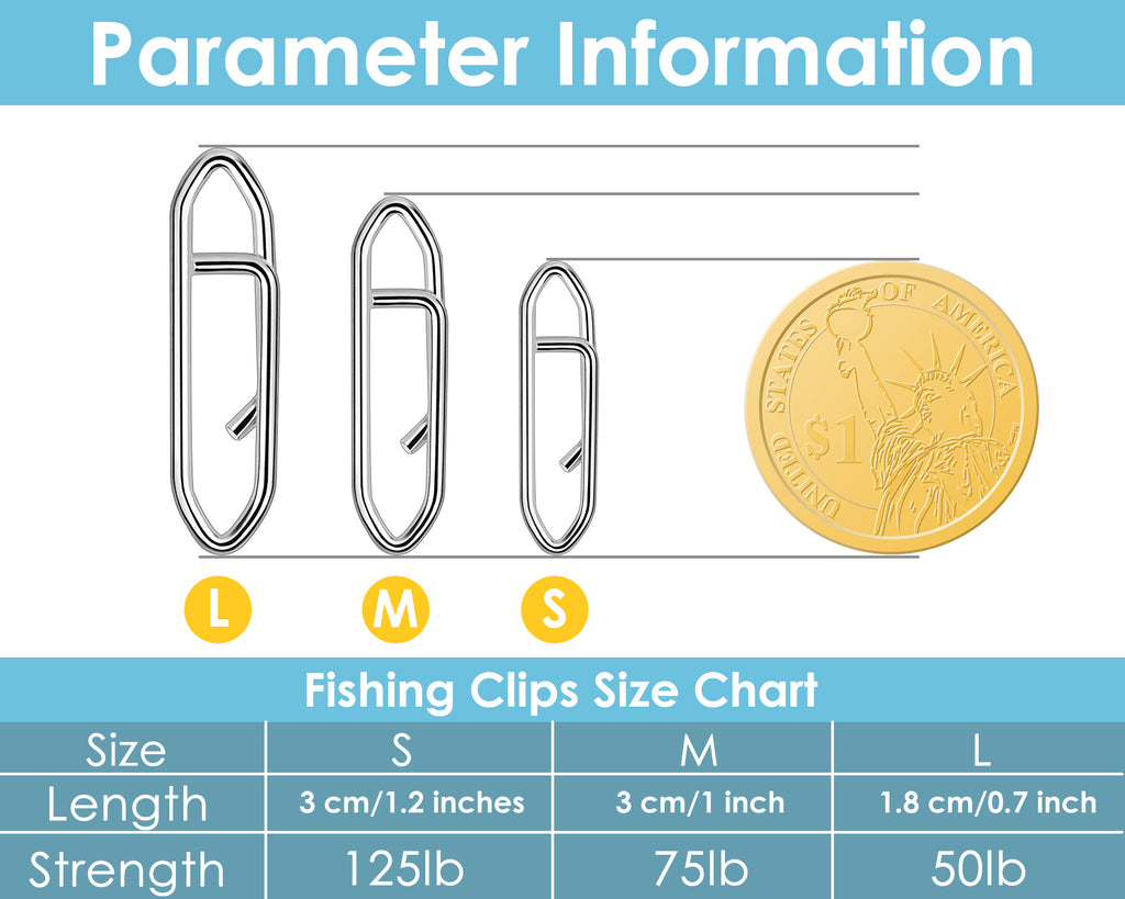 Fishing Clips High Strength Stainless Steel Fast Changing Fishing Lure ...