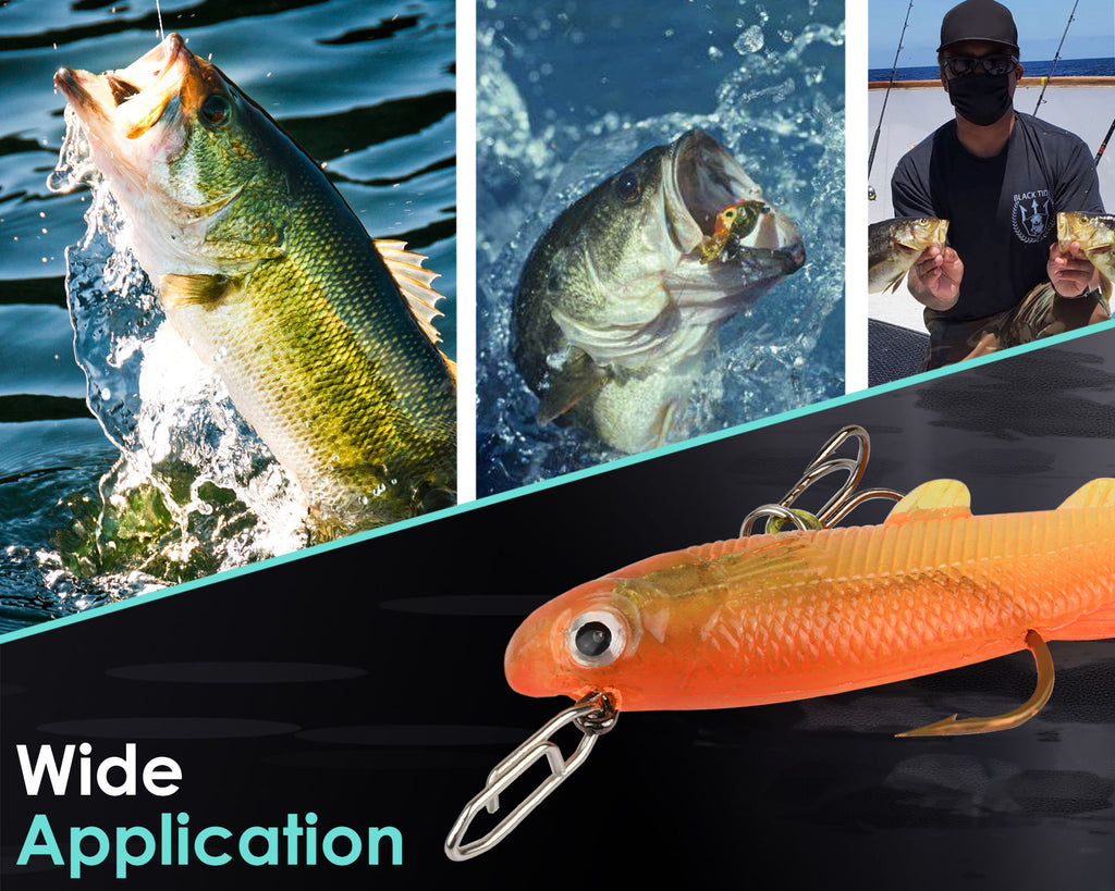 Fishing Clips High Strength Stainless Steel Fast Changing Fishing Lure ...